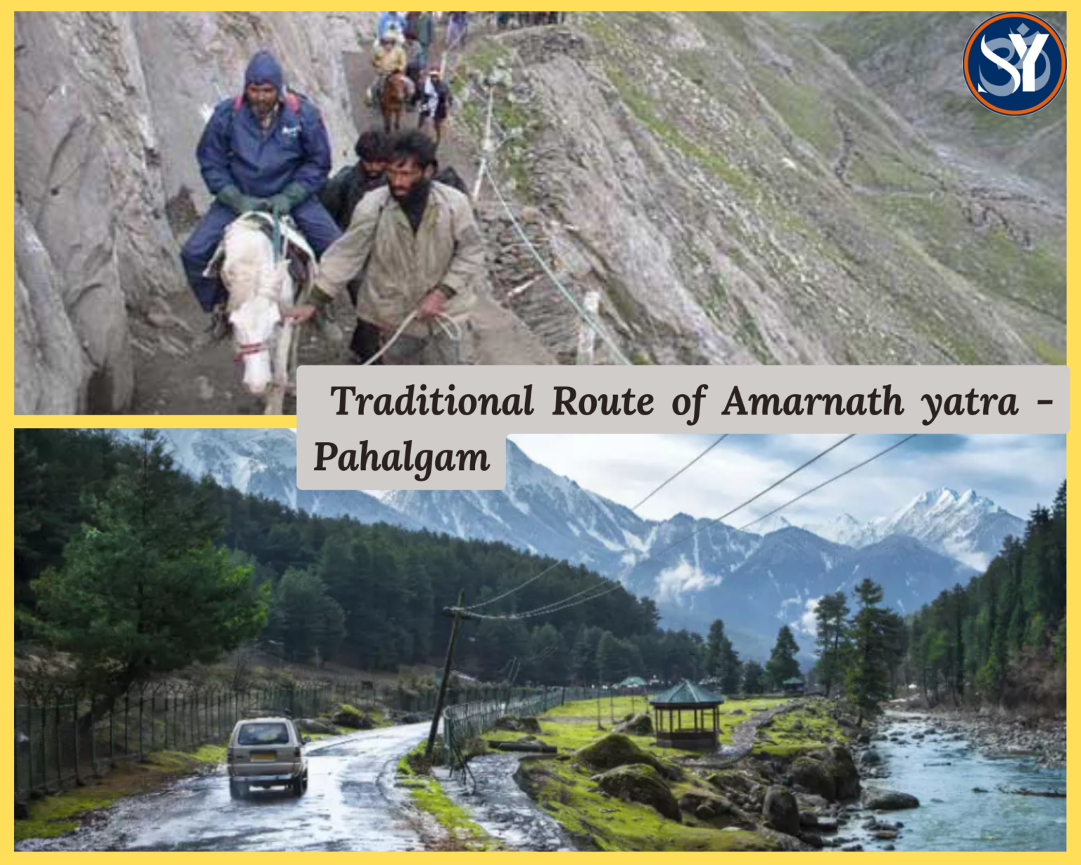 Traditional Route Of Amarnath Yatra - Su-yatra